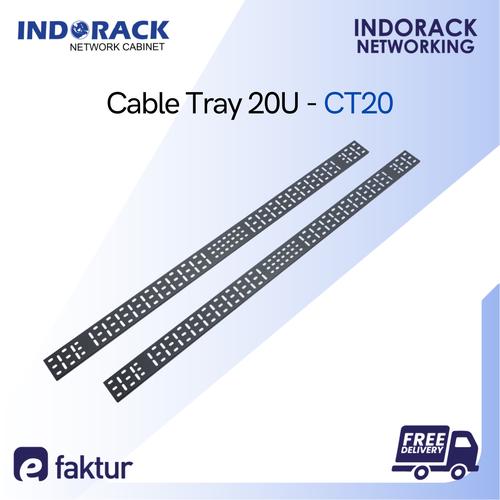 Jual Indorack Accesories Cable Tray 20U Rack Server Cable Management ...