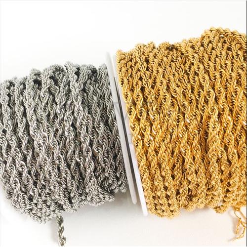 Jual (METERAN) Rantai tambang rope chain titanium stainless steel anti ...