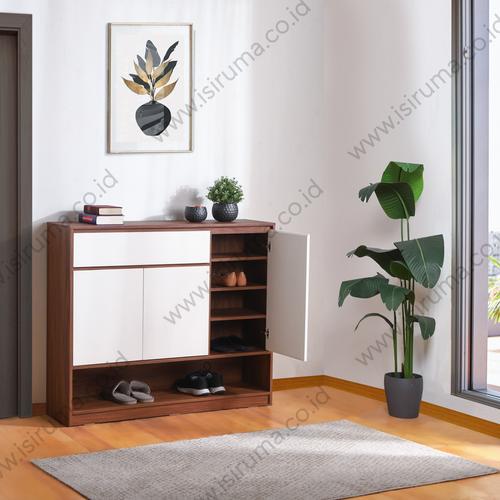 Promo Lemari Sepatu Rak Sepatu Minimalis 3 Pintu HAZEL SHOERACK 3D ...