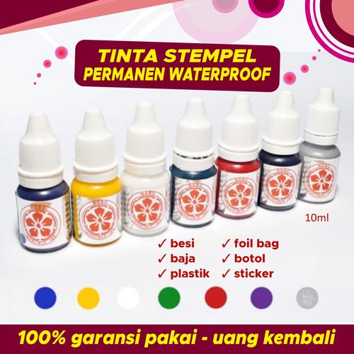 Jual Tinta Stempel Permanen | Plastik | Besi | Botol | Foil | Baja ...