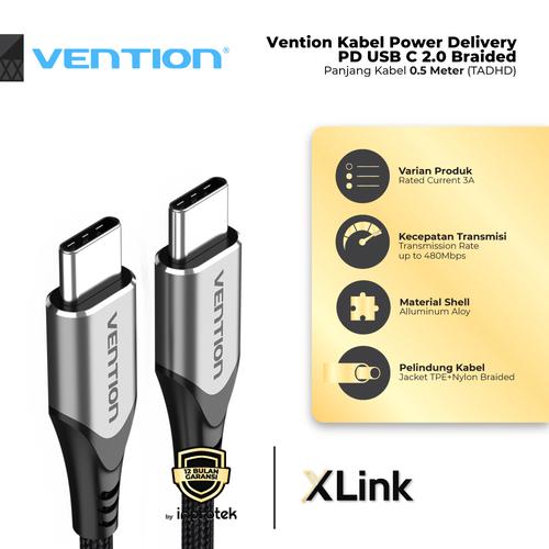 Jual Kabel Charger USB Type C Power Delivery PD USB-C Male to Male - 3A ...