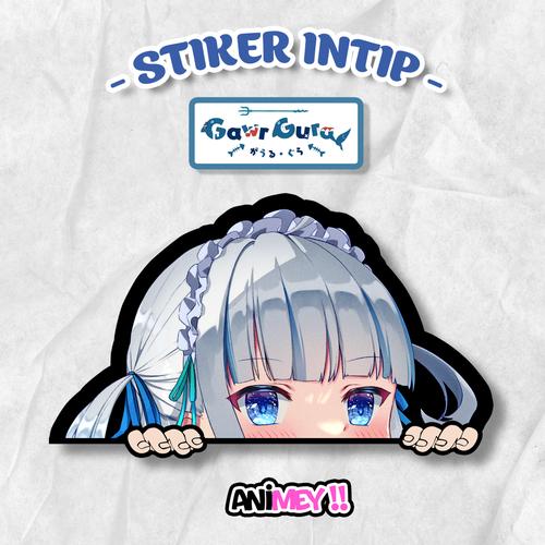Jual Stiker Intip Gawr Gura Hololive Vtuber Sticker Waterproof - Kab ...