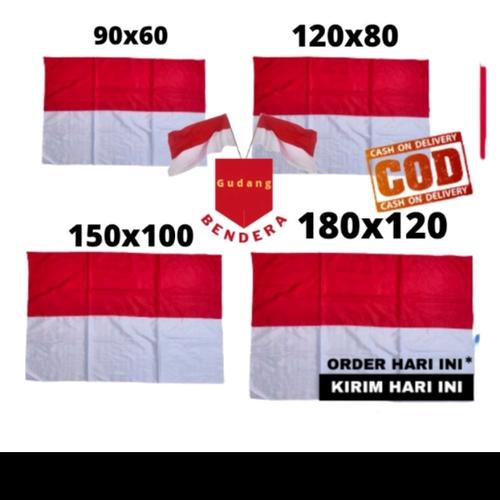 Jual benderah merah putih 90cmx60cm sampai dengan ukuran 180cm x 120cm ...