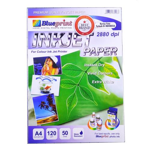 Jual Inkjet Paper A4 120gsm isi 50 lembar Kertas Blueprint - Jakarta ...