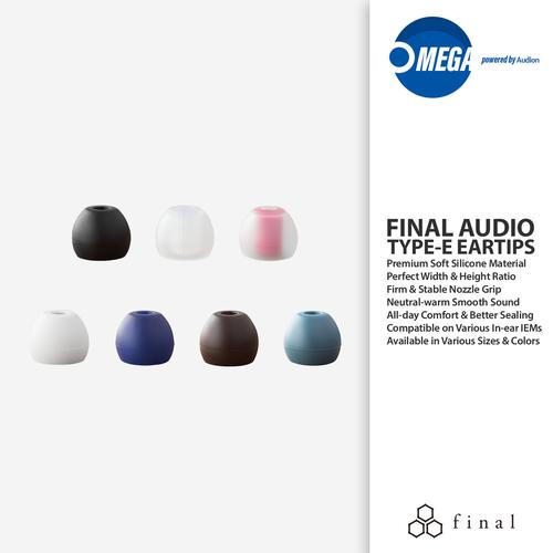 Jual FINAL AUDIO TYPE-E Premium Soft Silicone Eartips for In-ear IEM ...
