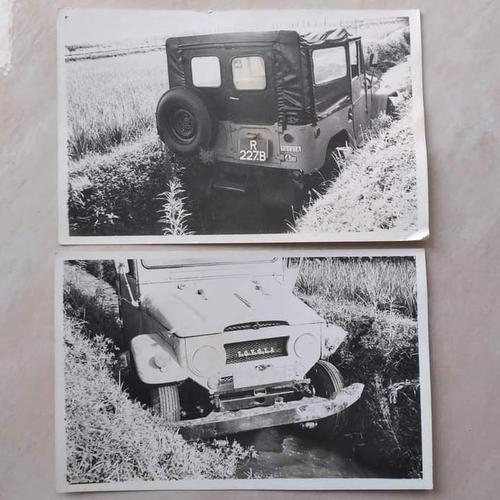 Jual Foto Kuno Jadul Lawas Mobil Jeep Toyota di Tepi Sawah tahun 1960 ...