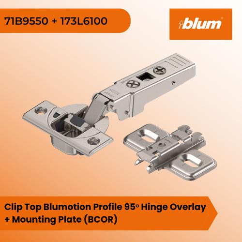 Jual Engsel Blum Clip Top Blumotion Profile 95° Hinge - Lurus ( Overlay ...