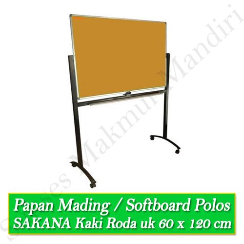 Jual Papan Mading / Softboard Polos Sakana 60 x 120 Standing (kaki ...