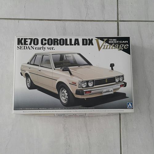 Jual Mokit model kit aoshima toyota corolla DX KE70, skala 1:24 - Kab ...