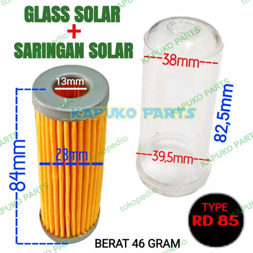 Jual RD 85 GELAS SOLAR+SARINGAN SOLAR UNTUK MESIN DIESEL KUBOTA ...