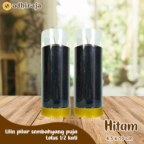 Jual Lilin Hitam Pilar Serbaguna / Lilin Pesta / Mati Lampu 1/2 Kati ...