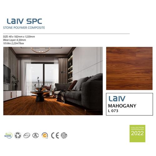 Promo Lantai Flooring SPC LAIV / Karpet Lantai SPC LAI V Motif Kayu + IXPE - Per Box L073 ...