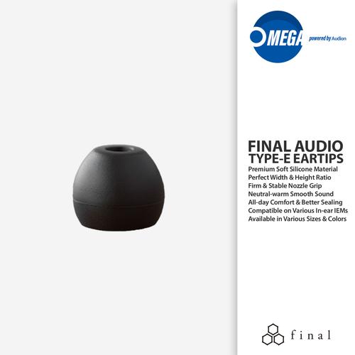Jual FINAL AUDIO TYPE-E Premium Soft Silicone Eartips for In-ear IEM ...