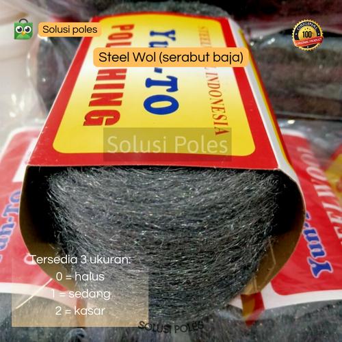 Jual Steel wol + serabut baja untuk poles + steel wol poles marmer ...