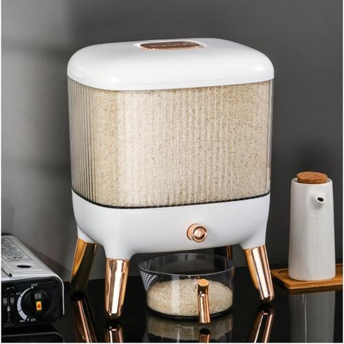 Promo Box Dispenser Rice Wadah Tempat Penyimpanan Beras 10 Kg Gold ...