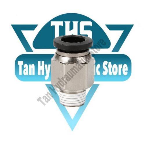 Jual PC 8-02 Fitting Pneumatic Lurus Selang 8mm Drat 1/4 inch PC 08-02 ...