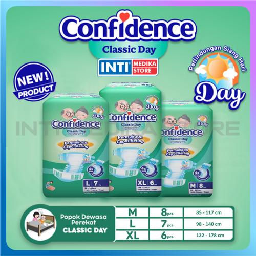 Promo CONFIDENCE - Diapers CLASSIC DAY M8 L7 XL6 | Popok Perekat Dewasa ...