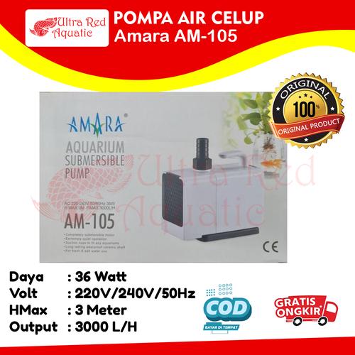Jual Pompa Air Celup Aquarium Kolam Amara AM-105 AM 105 AM105 ...