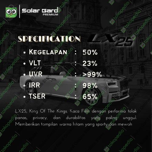 Promo Kaca Film Solar Gard Premium LX25-Black Phantom Paket Full ...
