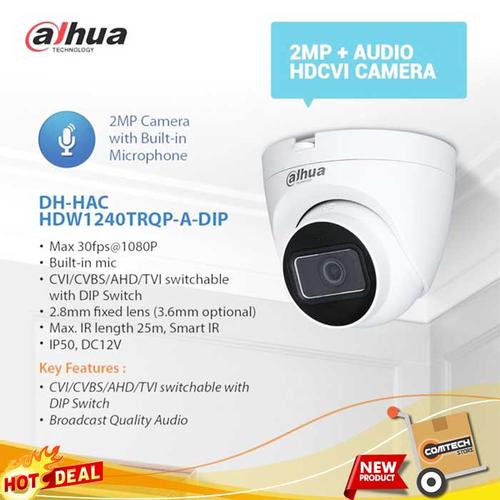 Jual Dahua 2MP Indoor with mic audio HDW1240 TRQP-A-DIP - Kota Makassar - Comtech Store. | Tokopedia