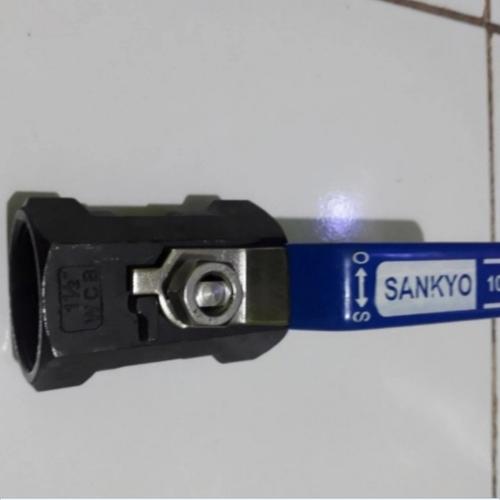 Jual ball valve/stop kran khusus steam uap sankyo 1"-1/2 carbon steel ...