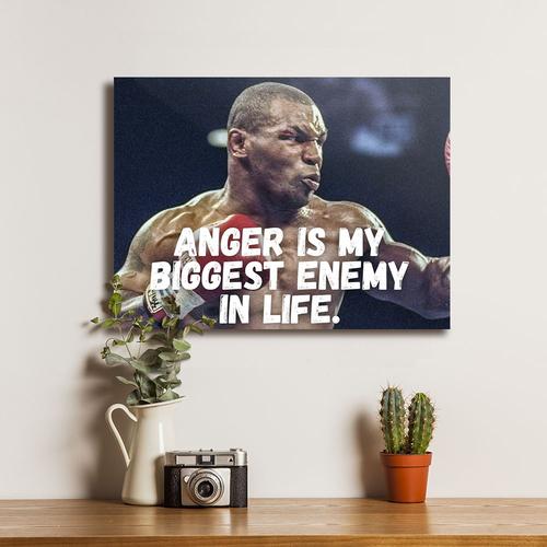 Jual Poster Boxing Mike Tyson Anger Quotes -Dekorasi Hiasan Dinding ...