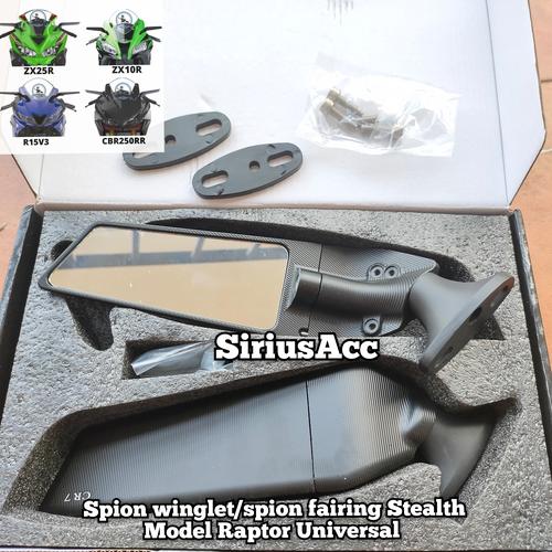 Jual Spion Winglet Stealth Model Rizoma F22 Raptor Spion fairing ZX25 ...