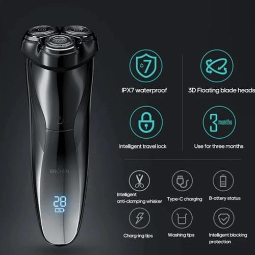 Promo ENCHEN Blackstone 3 Electric Shaver Razor 3D IPX7 Waterproof Wet ...