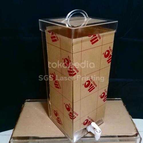 Jual DISPENSER MINUMAN Akrilik 20x20x50 cm Tempat ES BUAH Acrylic ...