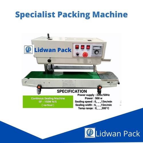Jual Mesin Continuous Sealer Mesin Segel Plastik SF-150 Vertikal ...