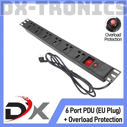 Jual Power Distribution Unit PDU 6 Outlet Port Stop Kontak Rack Server - Jakarta Barat - DX ...