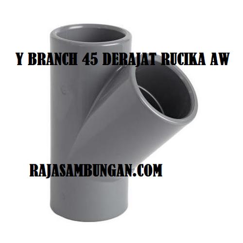 Jual Tee Y 45 derajat AW 6 x 3 T Y Fitting Pvc Tee Y Belokan Pipa Air ...