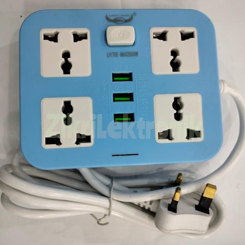 Jual LUCKY HAWK SOCKET EXTENSION COLOKAN TERMINAL LISTRIK 4 LUBANG ADA ...