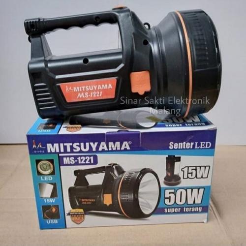 Jual Senter Tangan LED besar jumbo emergency / darurat 50 W jarak jauh ...