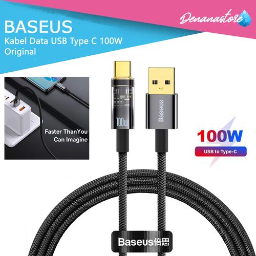 Jual Baseus Kabel Data USB to Type C Fast Charging 100W Auto Off ...