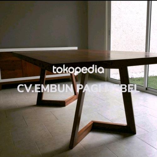 Jual Meja Makan cantik keluarga kayu mahoni fuul kayu - Kota Tangerang ...