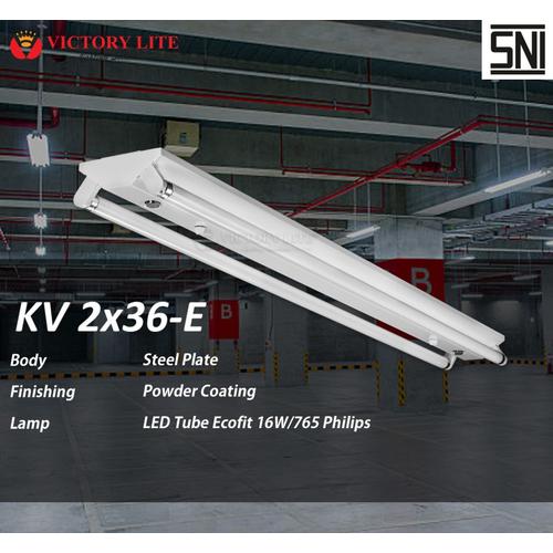 Jual Kap Lampu V Shape 2x18/2x36 Merk Victory Lite - 2x18 - Jakarta Pusat - Toko Lampu Ku ...