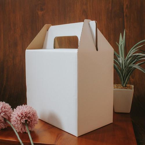 Jual box jinjing kotak botol kardus kemasan hampers packaging putih ...