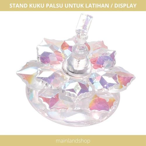 Jual fake nail art tip holder display stand kuku palsu magnetic aurora ...