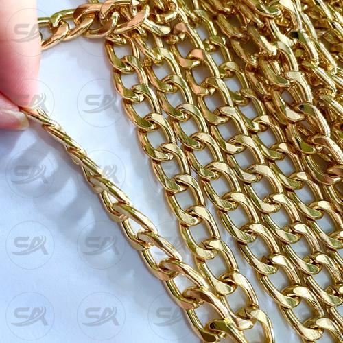 Jual RANTAI TEBAL 9,5mm (METER) CHAIN STRAP RANTE TAS BESI GEPENG PIPIH ...