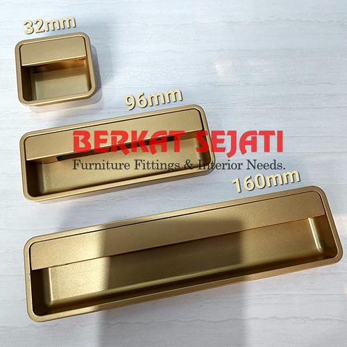 Jual Handle Recessed Tarikan Tanam 37 GOLD Pintu Geser Sliding Lemari ...