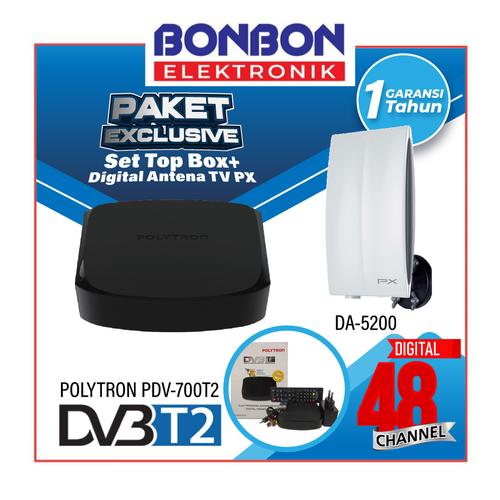 Promo Bundling Polytron Set Top Box PDV-700T2 + Antena Digital PX DA ...