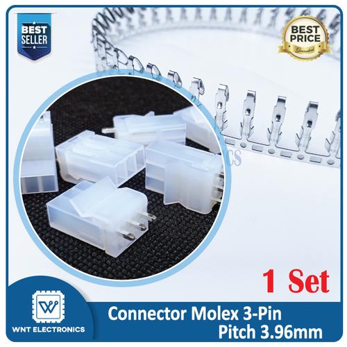Jual Connector Molex 3.96mm 3 Pin PCB - Molex 3P - Molex 3.96 3 Pin ...