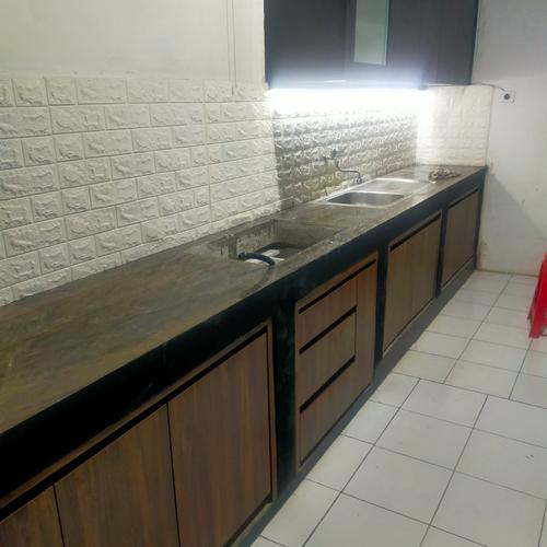 Jual lemari kitchen set full PVC board custom ibu putri be-ka-si ja- ya ...