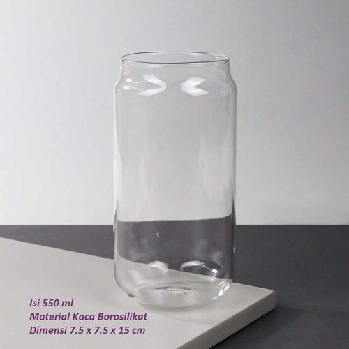 Jual One Two Cups 550ml Minuman Kaleng Borosilicate Glass - Jakarta Barat - Lontong123 Store ...