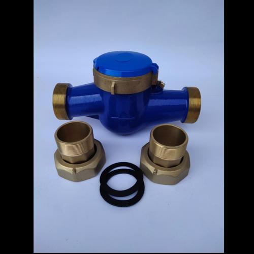 Jual FLOW METER MULTI-JET 1 1/4 INCH BRASS - METERAN AIR KUNINGAN 32MM ...