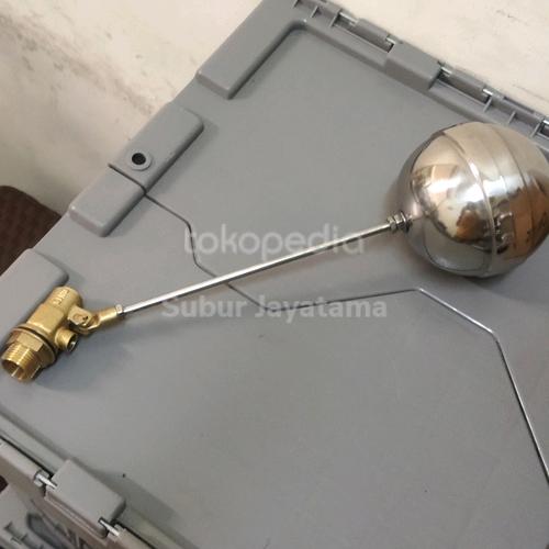 Jual Floating Valve Pelampung Tangki Kuningan 1/2 " DN 15 Bola ...