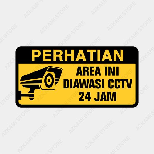 Promo Rambu Sign Plang Area Pengawasan CCTV 40cm x 20cm CCTV Plat ...