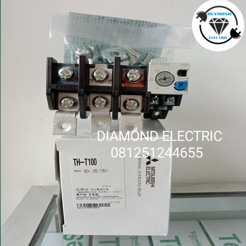 Jual Mitsubishi Thermal Overload Relay TH-T100 67A 82A 95A / THT 100 ...