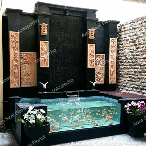 Jual kolam koi kaca minimalis - Kota Tangerang - Aura Seni Florist ...